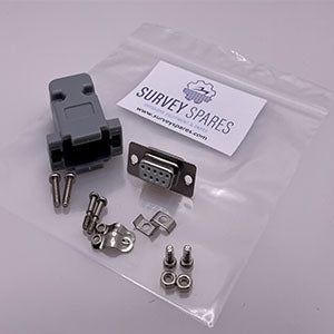 9 Way D-sub Connector Plug with plastic backshell – Survey Spares